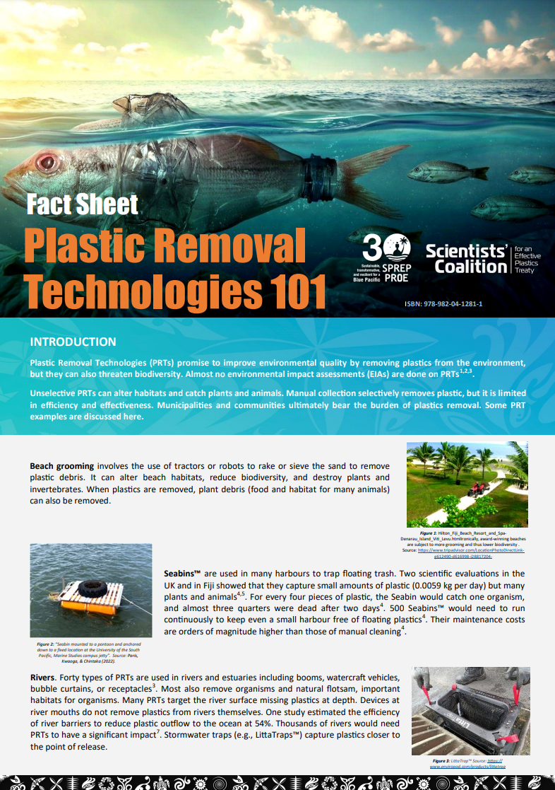 Fact Sheet: Plastic Removal Technologies 101 - Global Plastics Policy ...
